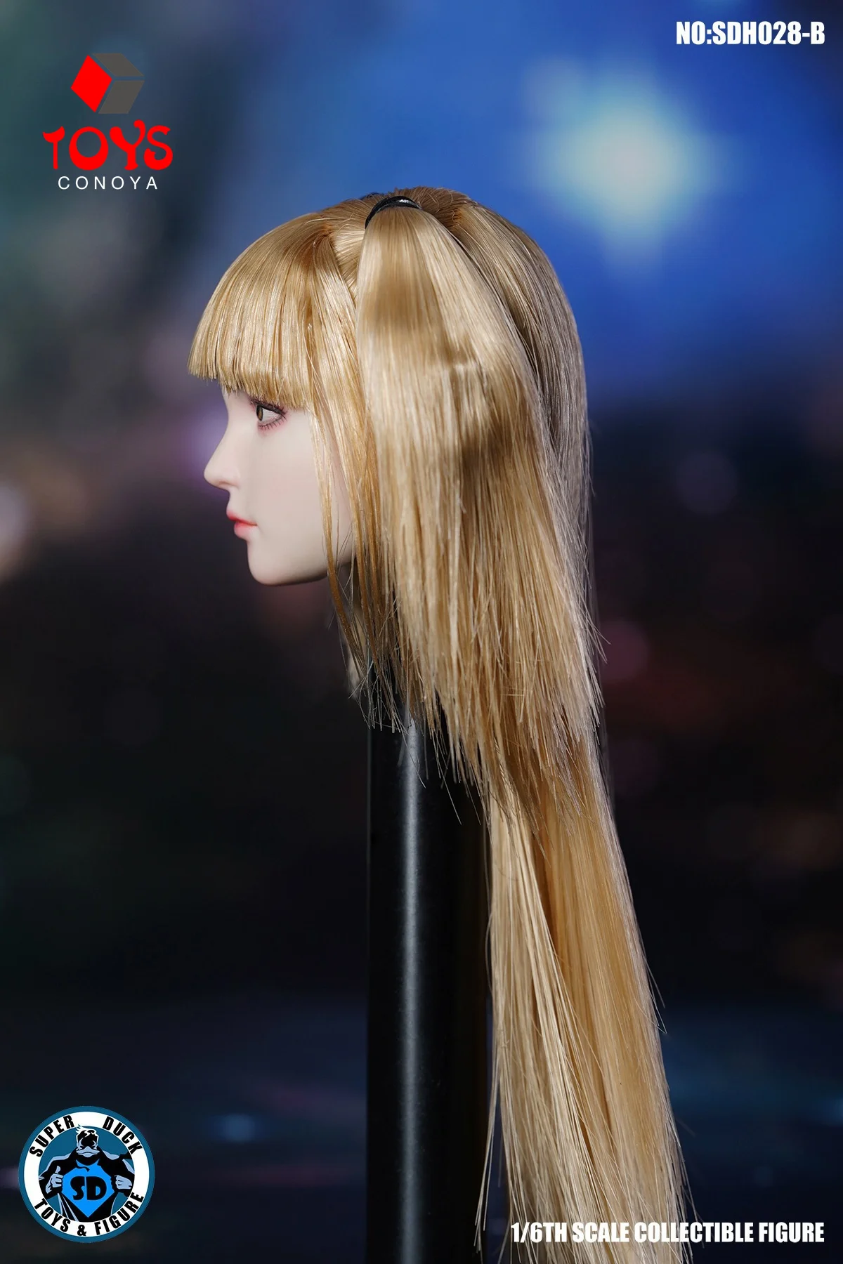 SUPER DUCK SDH028 1/6 Scale Beauty Long Hair Head Sculpt Carving Model ...
