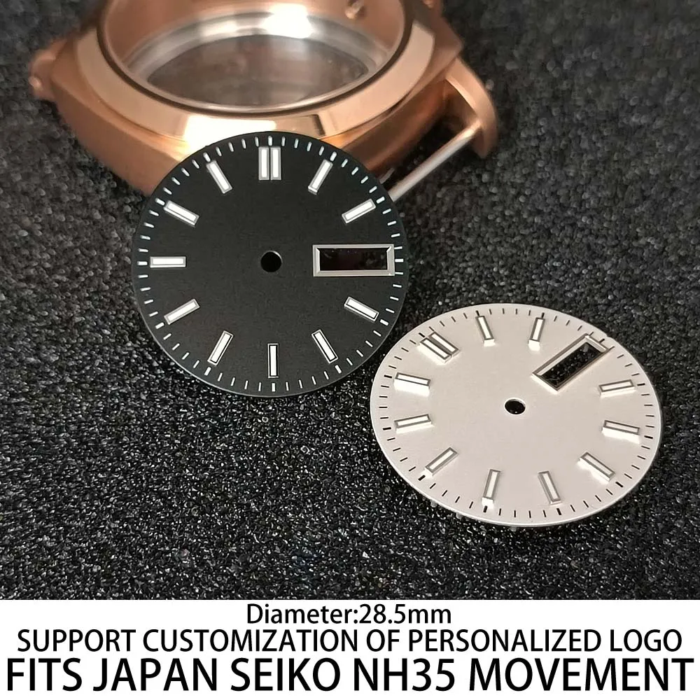 Double-calendar-dial-with-diameter-of-28-5MM-green-luminous-dial ...