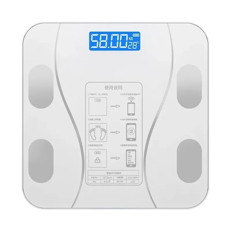 Body-Fat-Scale-USB-Charging-Smart-Wireless-Digital-Bathroom-Weight ...