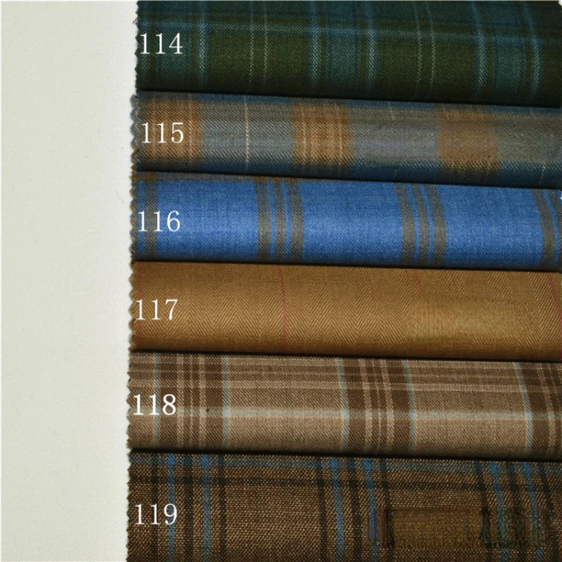 Plaid Wool Fabric Suit | Super Wool Suit Fabric | Blue Wool Suit Fabric ...