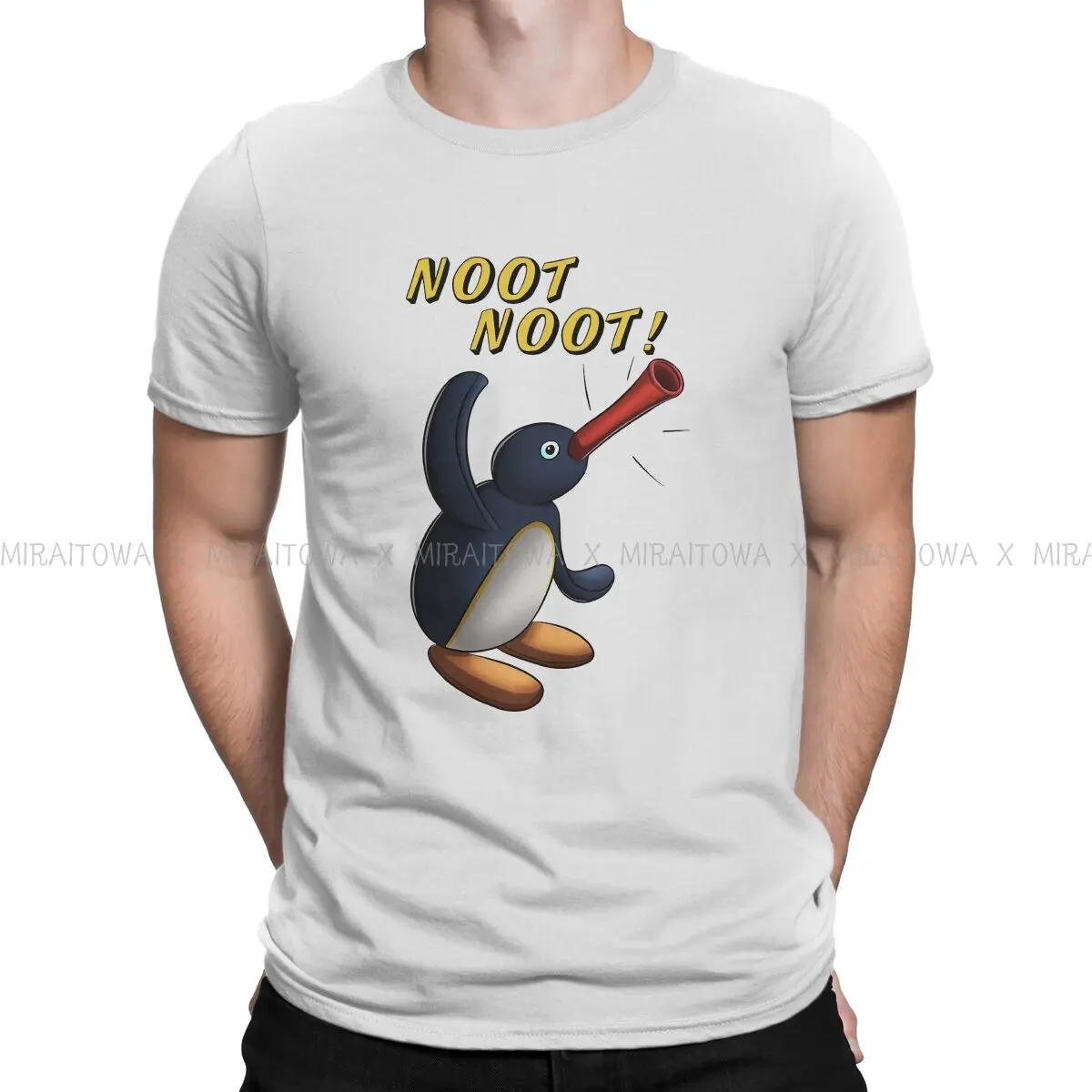 Pingu Penguin Anime Noot Noot T Shirt Harajuku Grunge Men's Tshirt ...