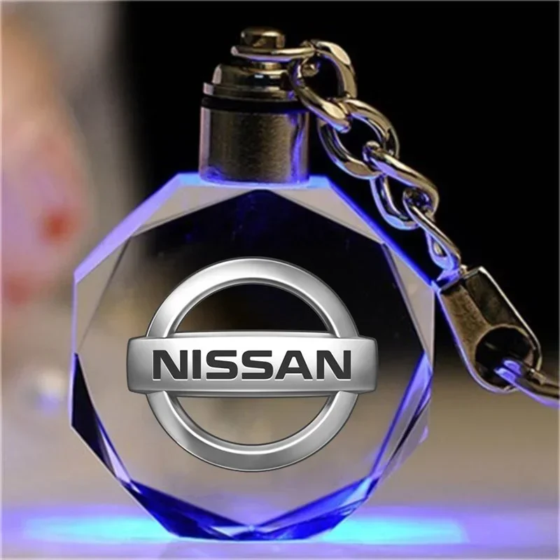 LED Car Key Rings Keychain Decor Pendant for Nissan Nismo Note Teana ...