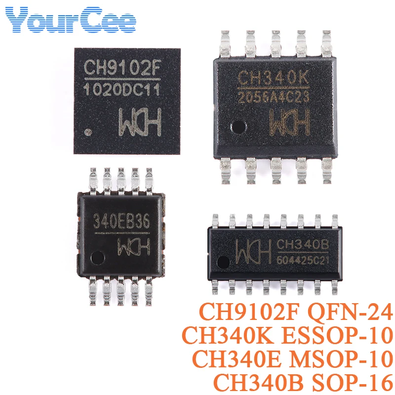 Interfaz-USB-a-UART-5-piezas-CH340K-ESSOP-10-CH340E-MSOP-10-CH340B-SOP ...