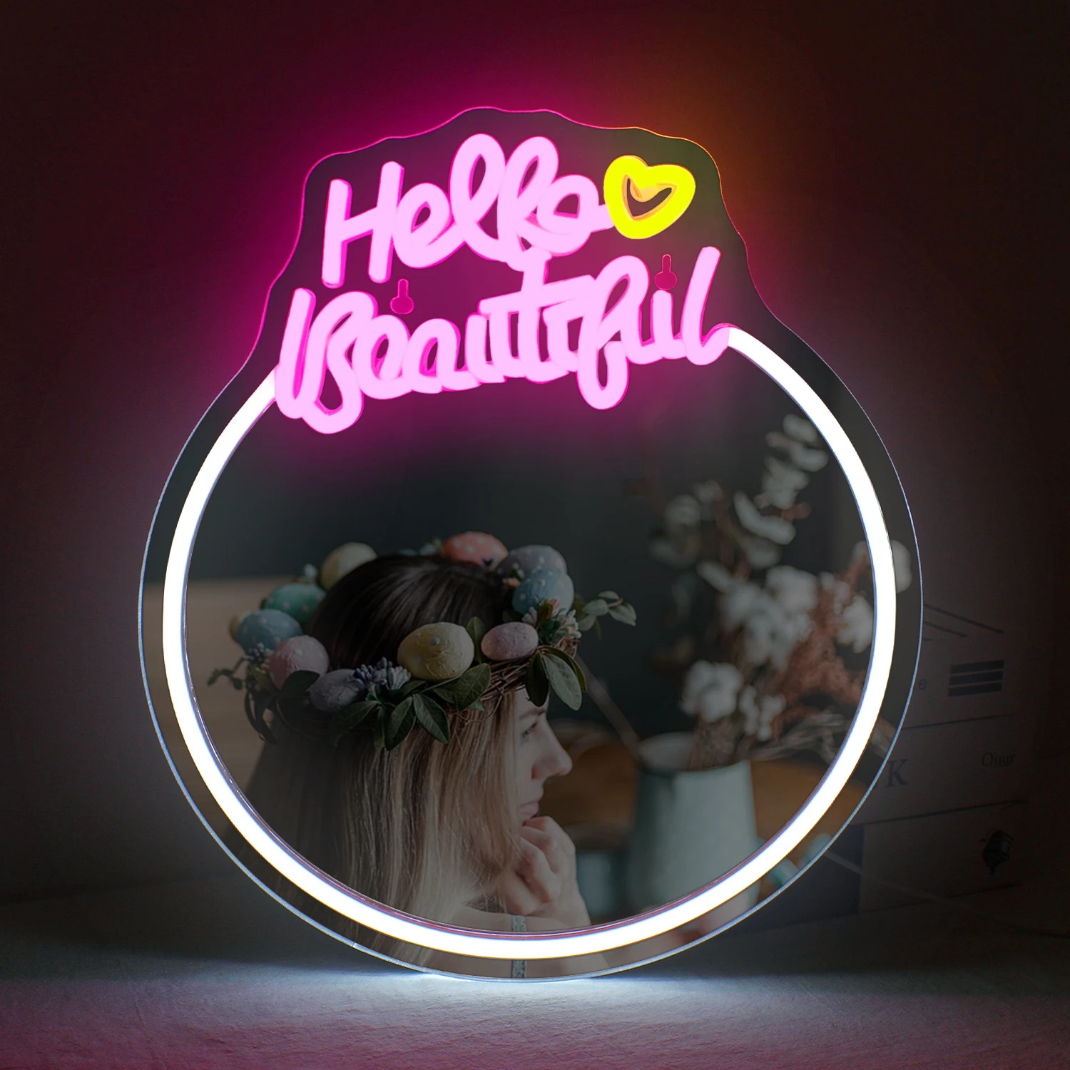 Mirror-Hello-Beautiful-Neon-Sign-for-Wall-Decor-Girls-Hotel-Room-Decor ...