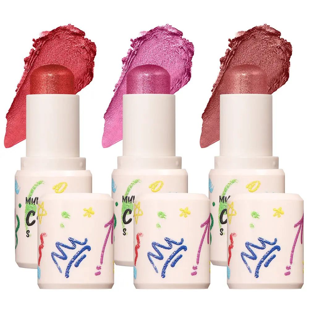 3-color-face-cream-powder-blusher-stick-cheek-lip-highlight-stick ...