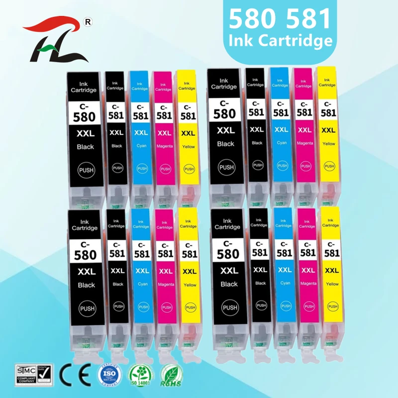 For-Canon-580-581-PGI-580-CLI-581-PGI580-580XL-ink-cartridge-For-Canon ...