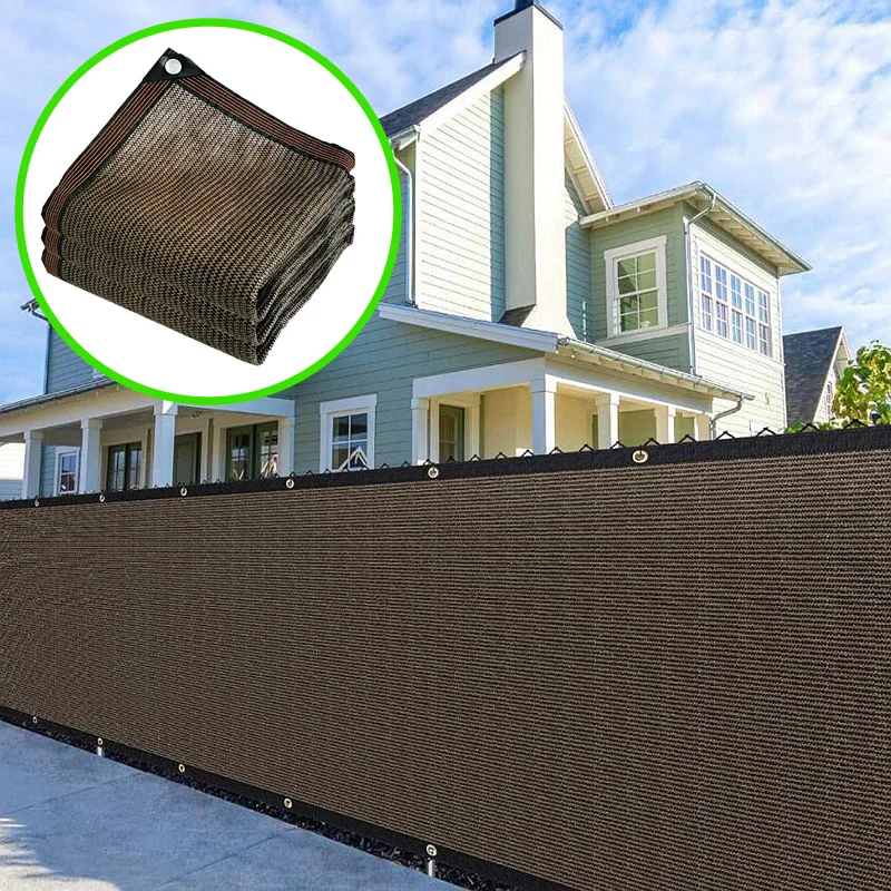 Customized 200GSM Anti-UV Coffee Brown sunshade net shade outdoor ...