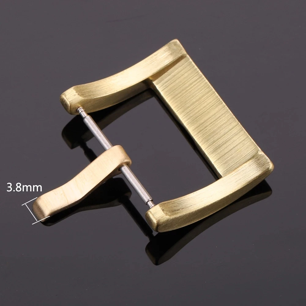 2024-Solid-Bronze-Watch-Band-Clasp-18mm-20mm-22mm-24mm-Yellow-Copper ...
