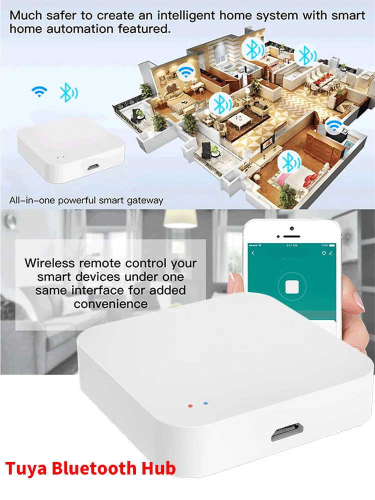 Tuya New Mini Bluetooth Gateway Hub Smart Home Bridge Smart Life App ...