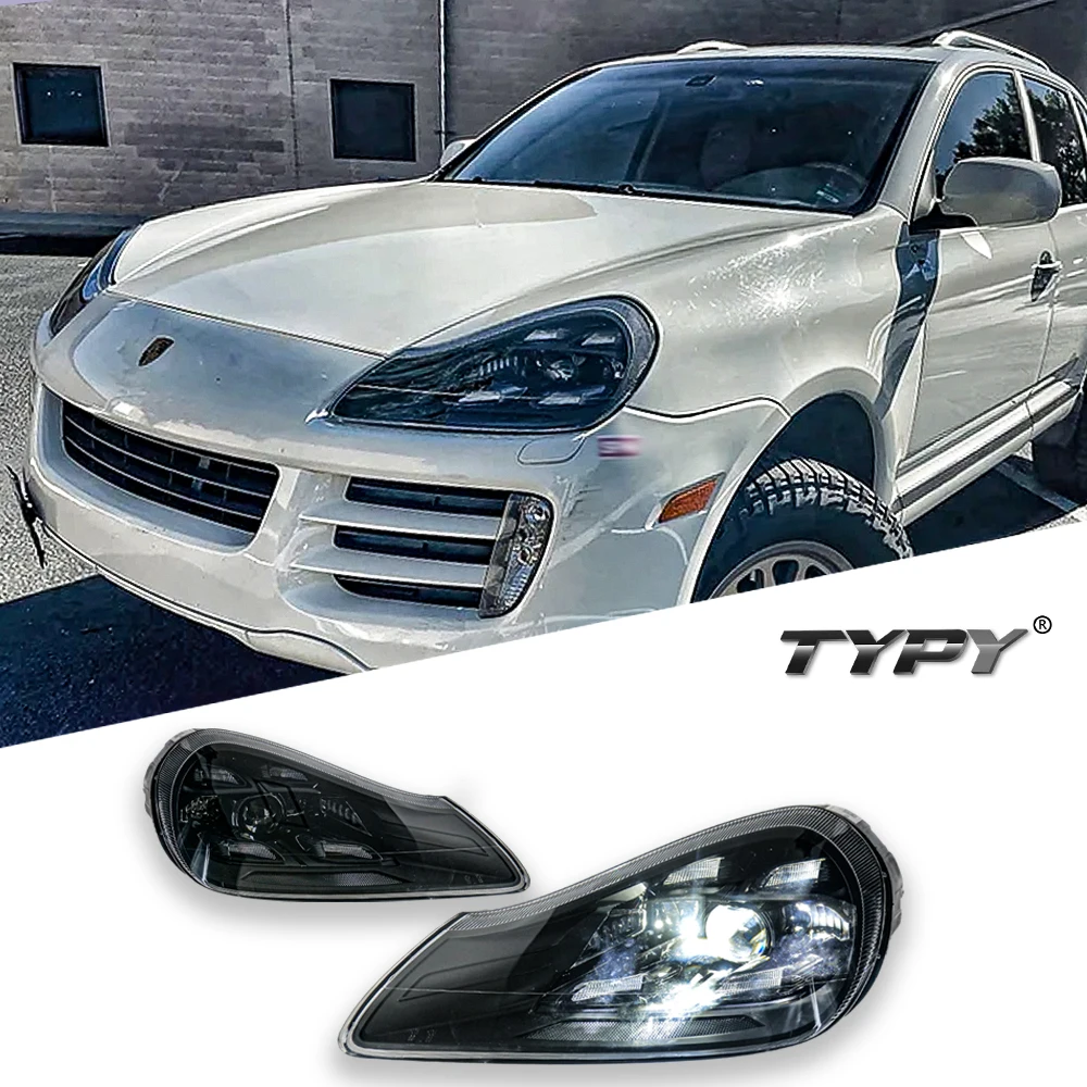 TYPY Car For Porsche Cayenne 957 Headlight 2007-2010 Upgraded Styling ...