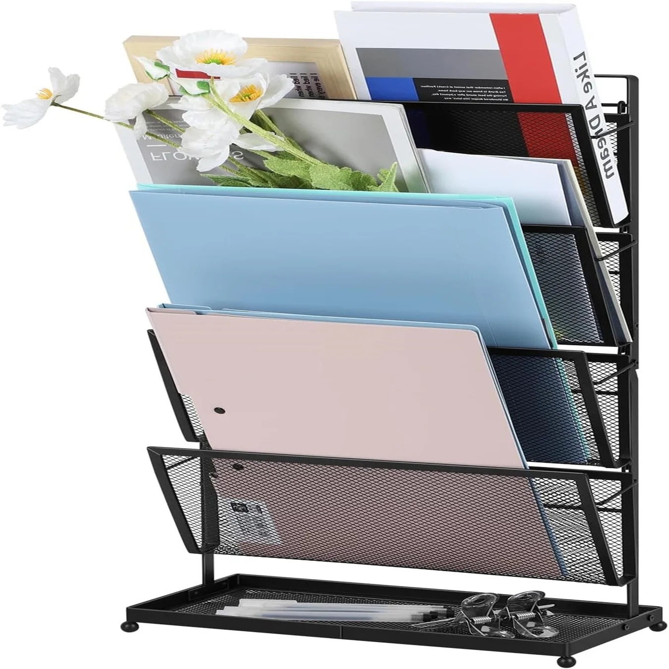 Vertical Desk File Organizer Holder – Office Essentials Shop