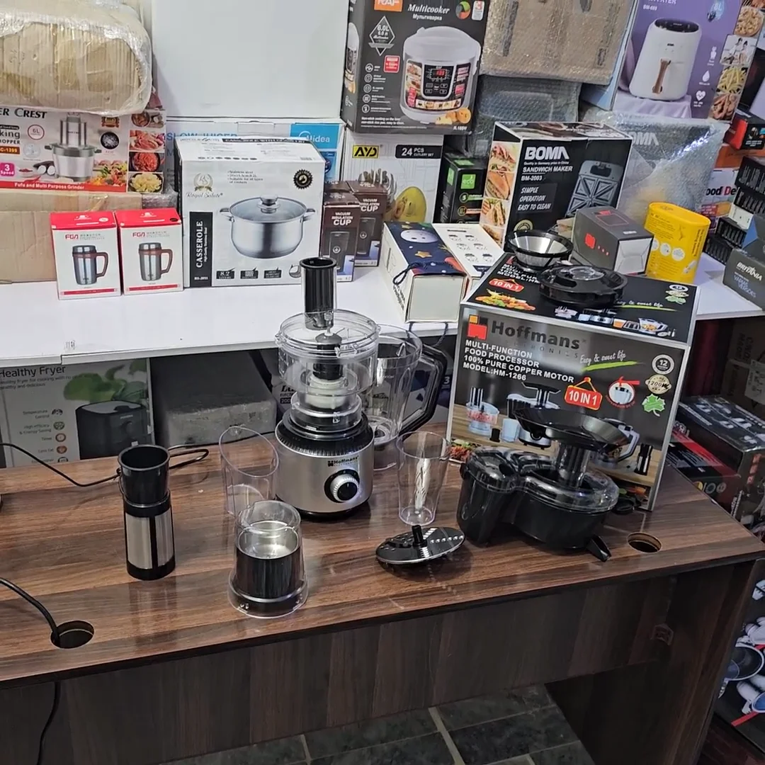 Hoffmans 10-in-1 Multi-Function Food Processor | 1200W Powerful Copper ...