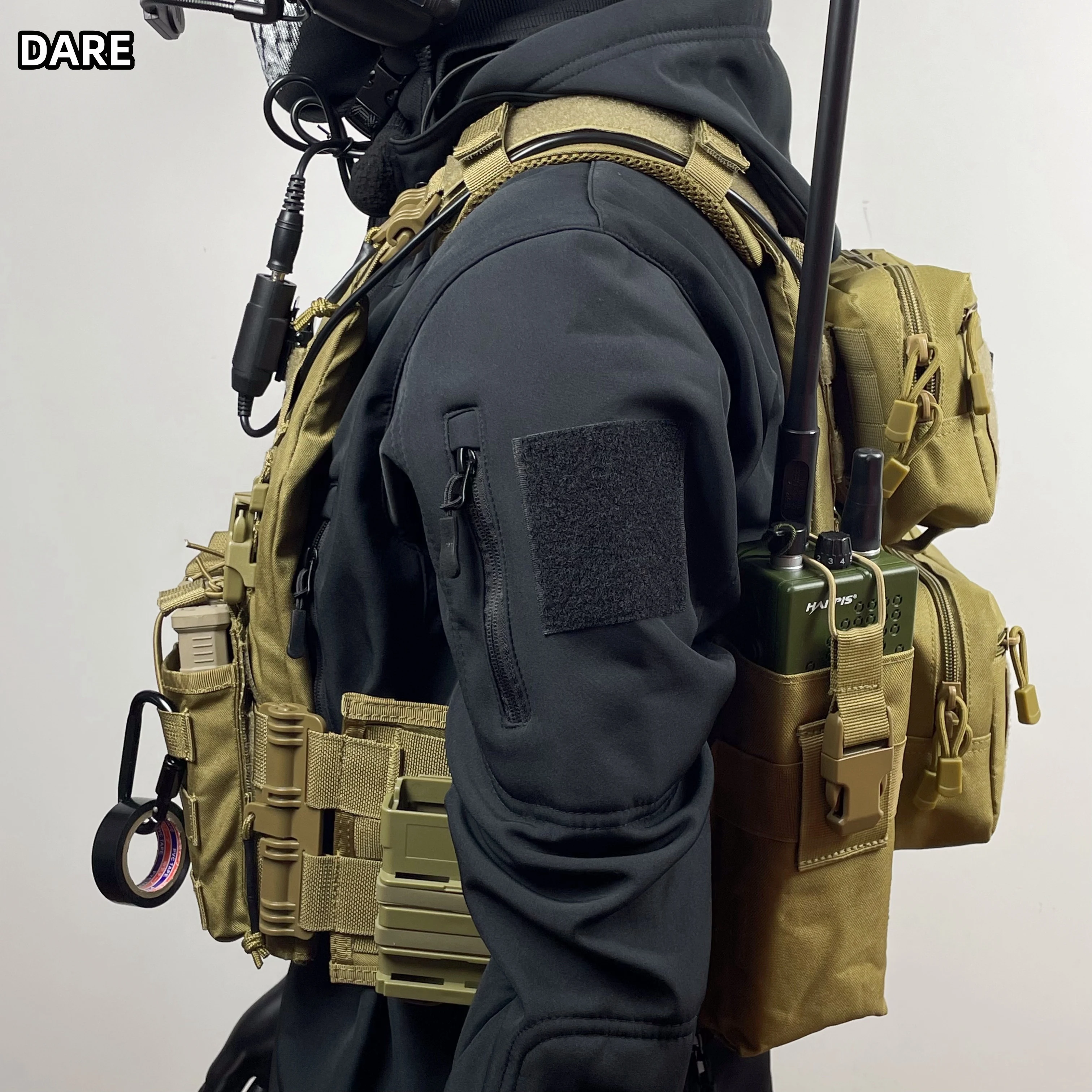 Full Set Tactical Vest Outdoor Field Gear Cosplay Special Forces Vest ...