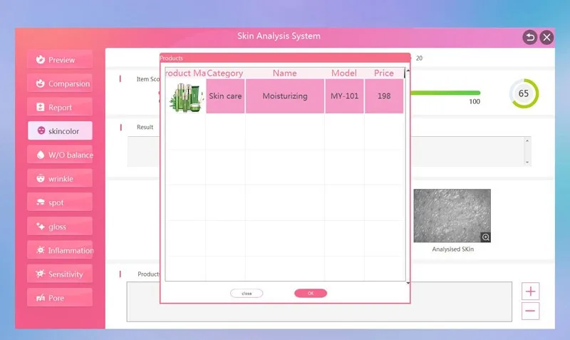 WIFI Wireless Portable Skin Aesthetic Analyzer Digital Skin Scanner ...