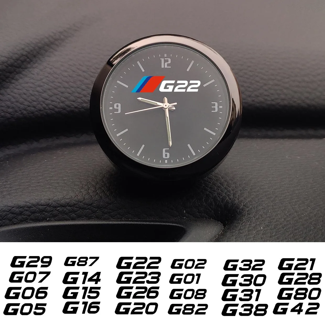Reloj de cuarzo para coche, accesorio para BMW G87 G83 G82 G29 G18 G15 ...
