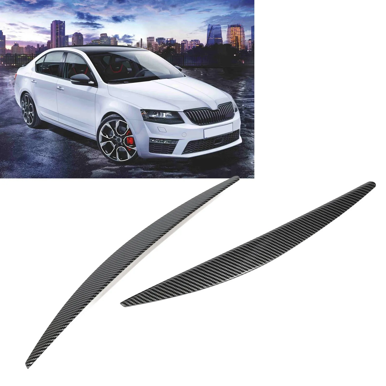 Headlight-Eyelid-Trim-Front-Headlight-Eyebrow-Bright-Color-Fadeproof ...