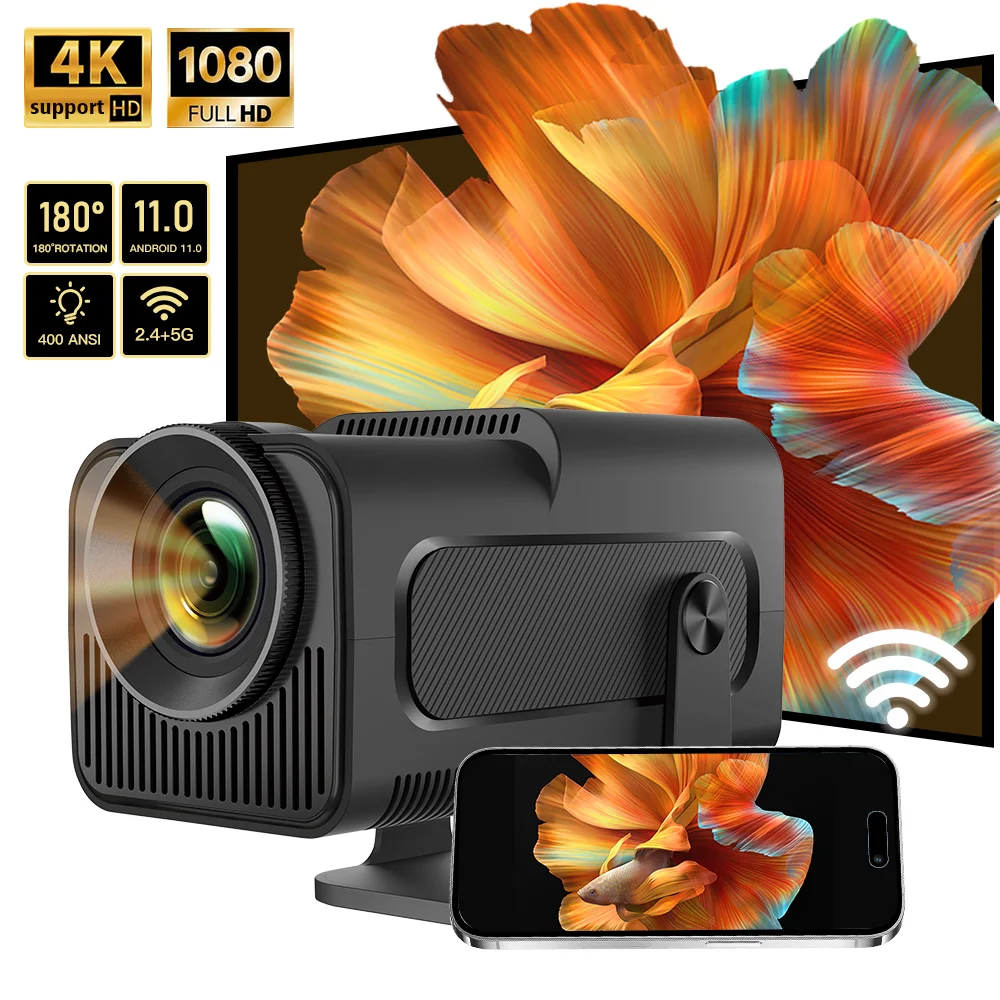 Proyector-port-til-HY320-para-cine-en-casa-dispositivo-4K-con-Android ...