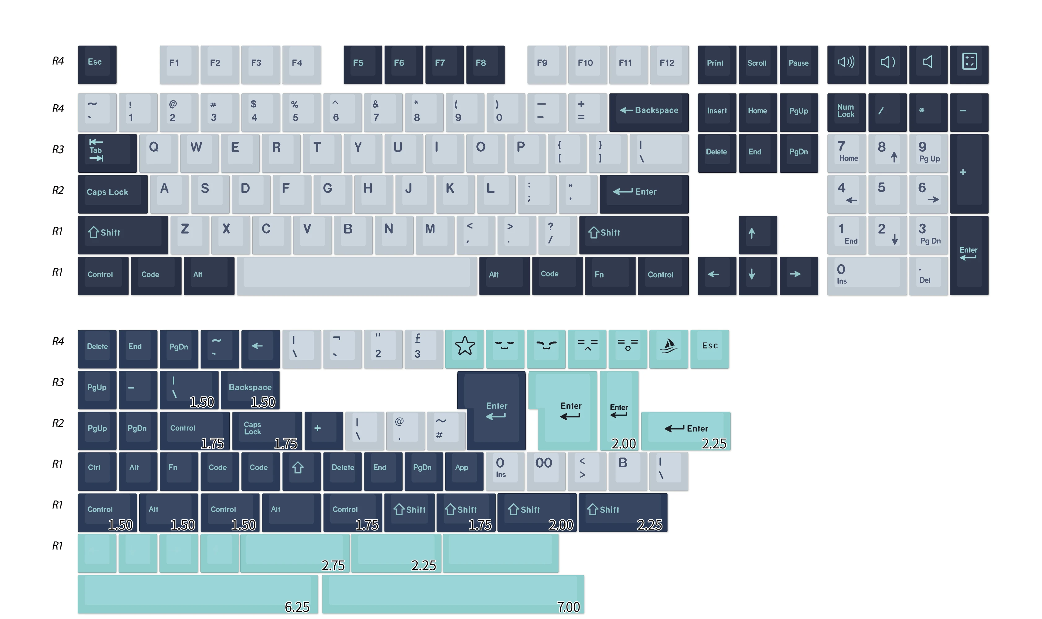 173 Keys Hammerhead GMK keycap Cherry Profile ABS Keycaps for MX Switch ...