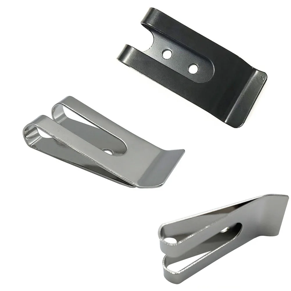 Metal-Belt-Clip-Holster-Sheath-Belt-Clip-Double-Holes-Clasp-Spring ...