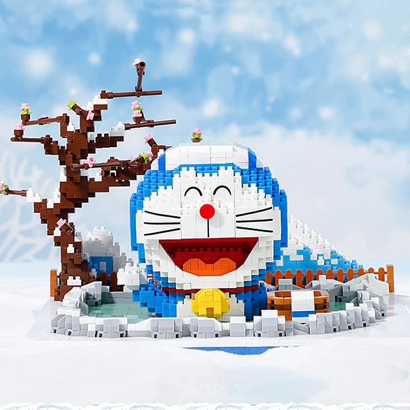 1967-Buah-Kreatif-Liburan-Musim-Semi-Doraemon-Mikro-Blok-Bangunan-3D ...