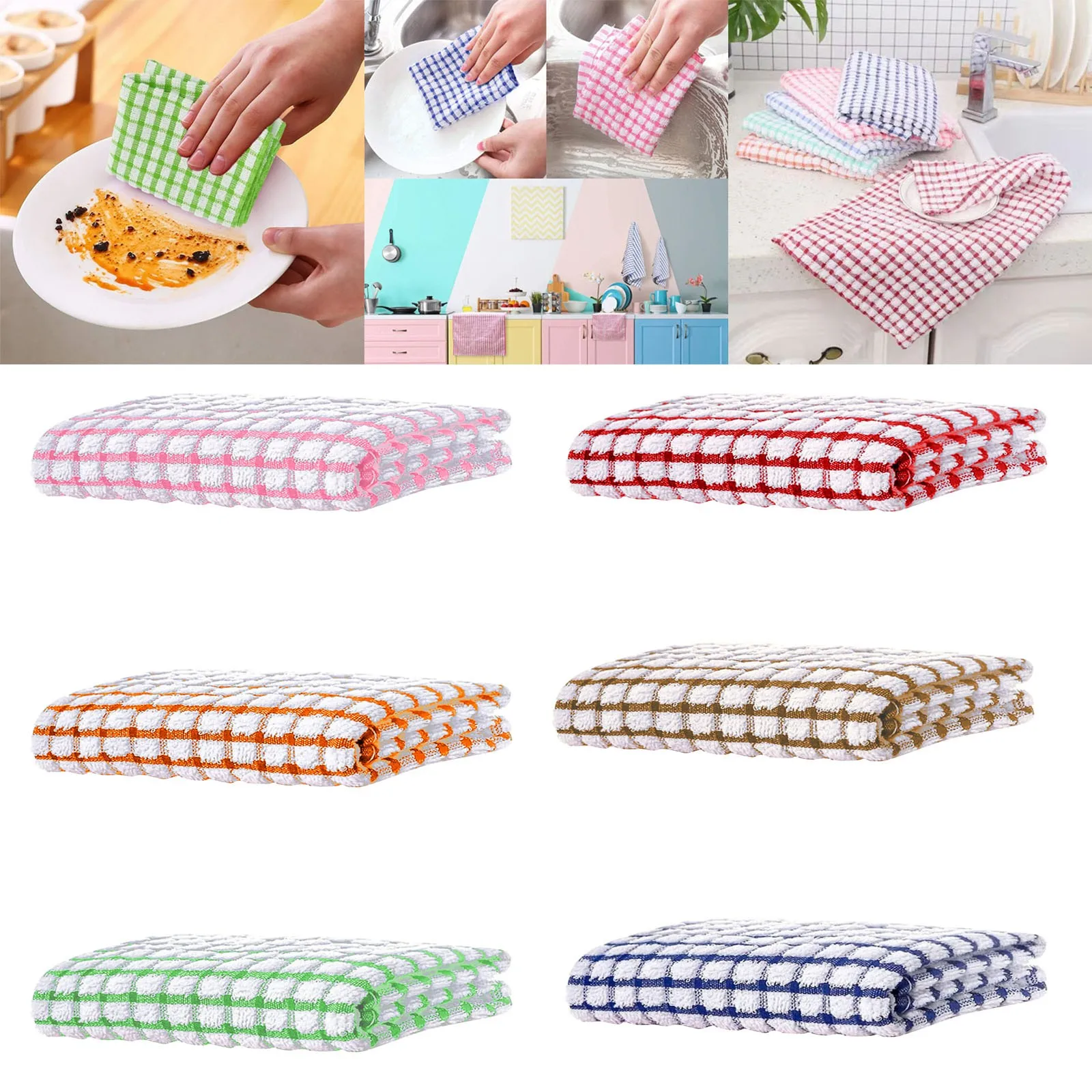 Kitchen-Towels-16-X-25-Inch-Dish-Towels-For-Kitchen-Bulk-Cotton-Dish ...