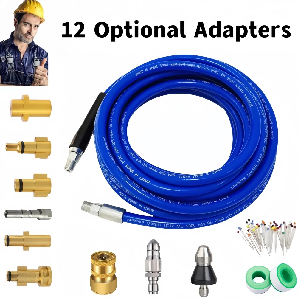 High-Pressure-Washer-Pipeline-Sewage-Dredging-Jet-Hose-High-Pressure ...