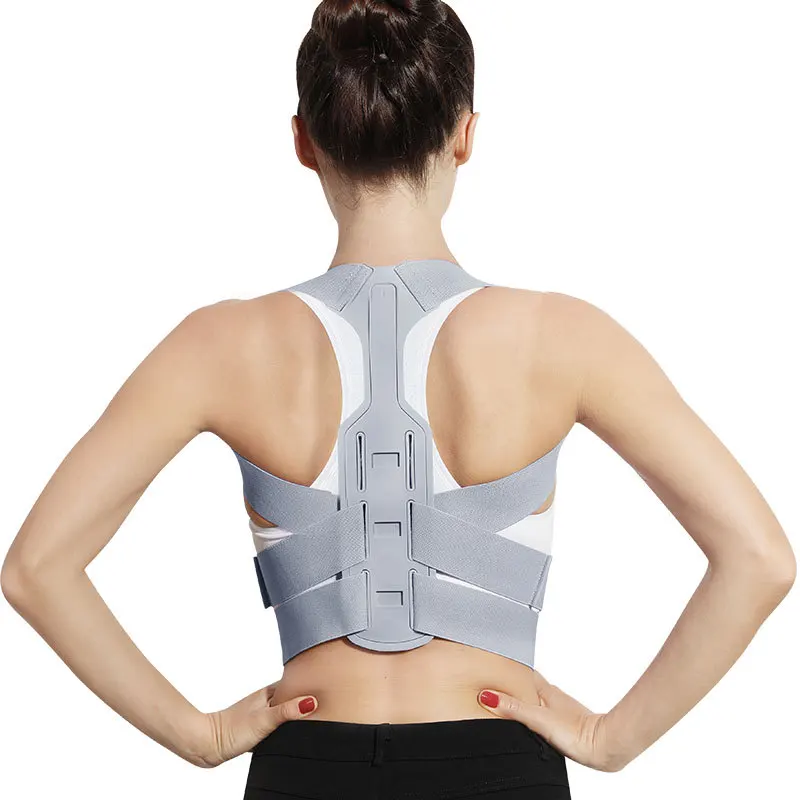 Women-Men-Adjustable-Elastic-Back-Support-Belt-Chest-Posture-Corrector ...
