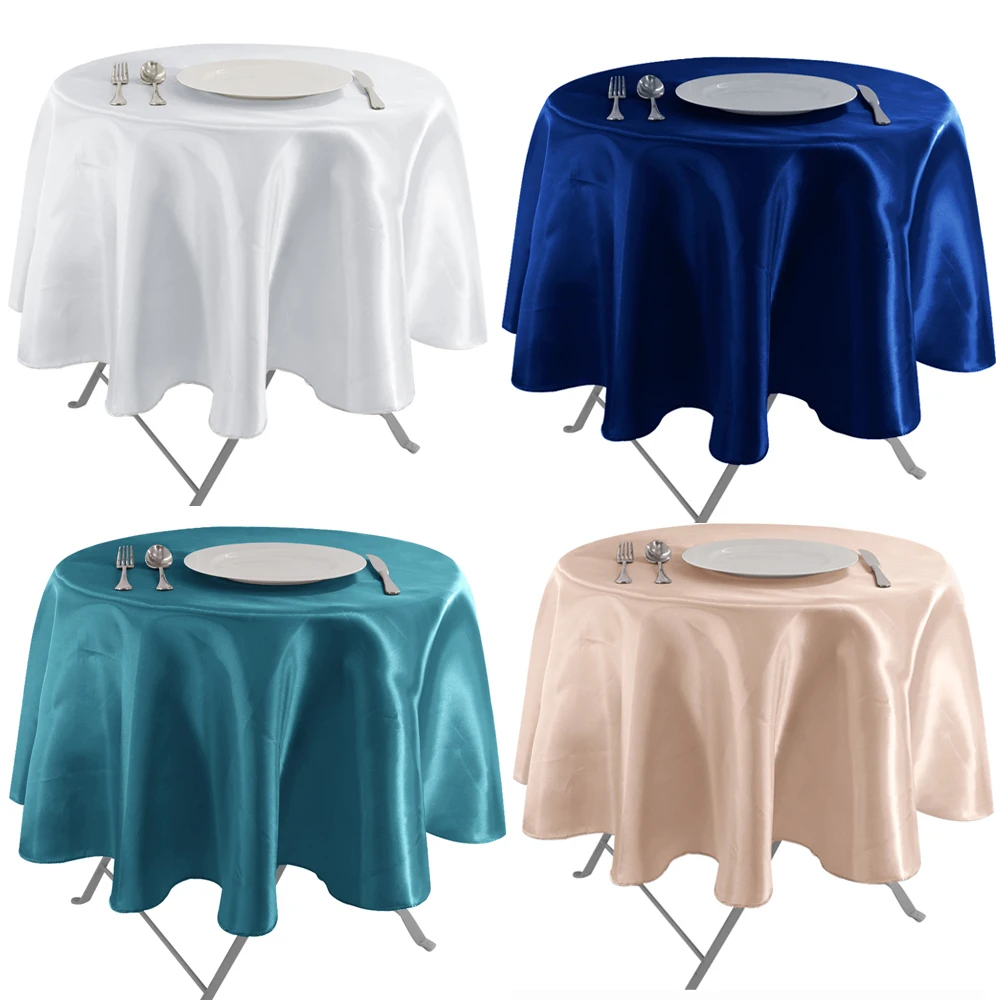 32-Color-Round-Satin-Tablecloths-Solid-Table-Cover-for-Restaurant ...