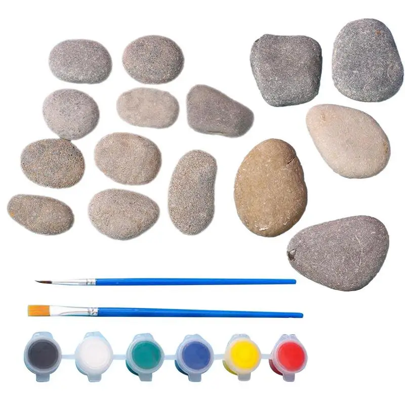Rock-Decorating-Kit-Art-Supplies-For-Kids-Smooth-Rocks-For-Painting ...