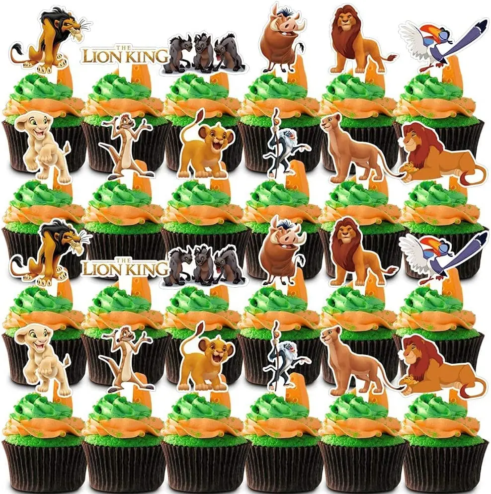 Lion King Baby Shower Cupcake Toppers