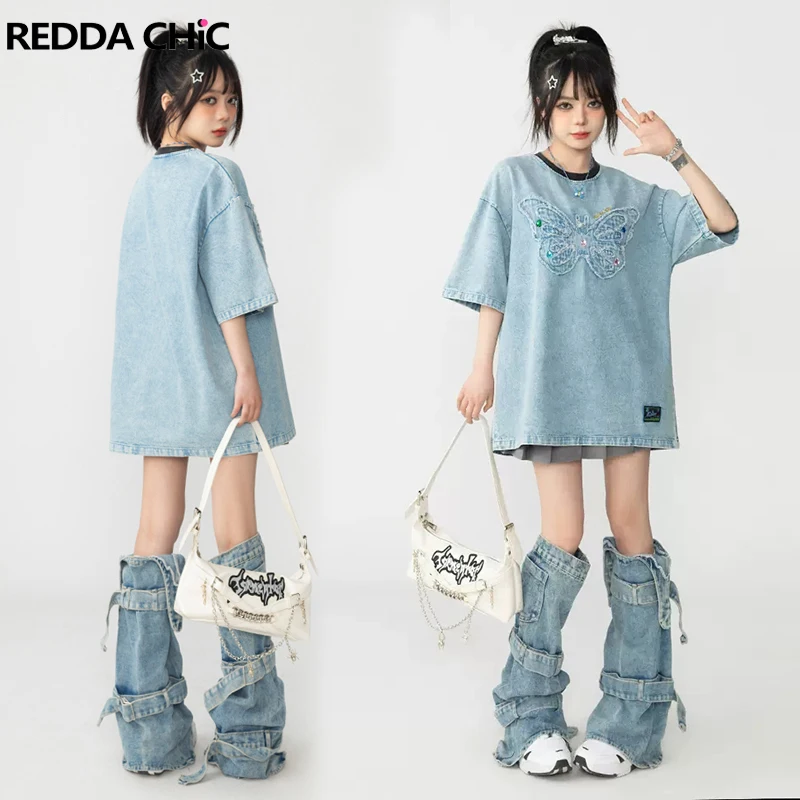 REDDACHiC-Acubi-Fashion-Belt-Blue-Leg-Warmers-Women-s-Gaiter-Denim ...
