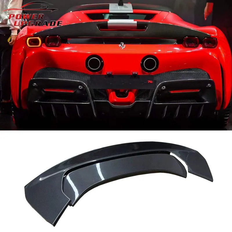 Carbon Fiber Rear Spoiler Wing For Ferrari SF90 Stradale Car Rear Trunk ...