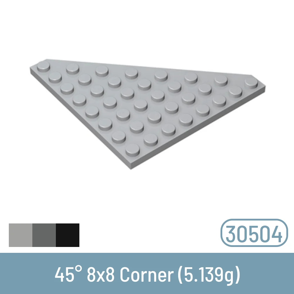 10-Pcs-Lot-DIY-Building-Blocks-Size-Compatible-With-30504-Brick-Plastic ...