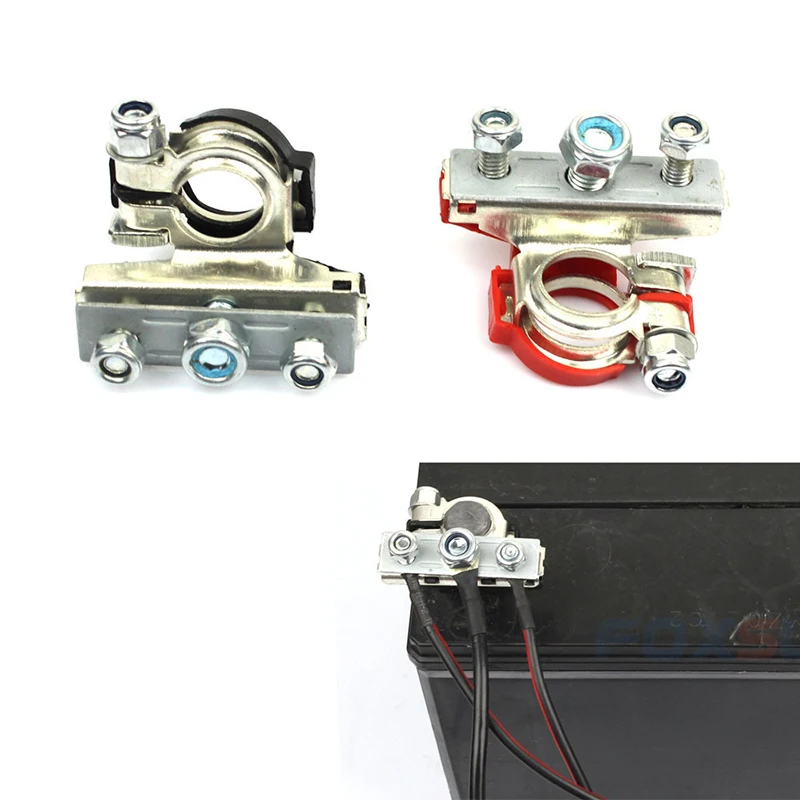 1pair 12v 24v Automotive Car Top Post Battery Terminals Wire Cable ...