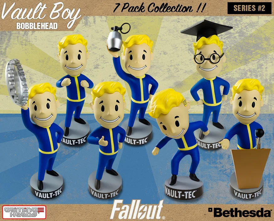 New For Fallout 4 Cartoon Q Version 1 Generation Vault Boy Action Model ...
