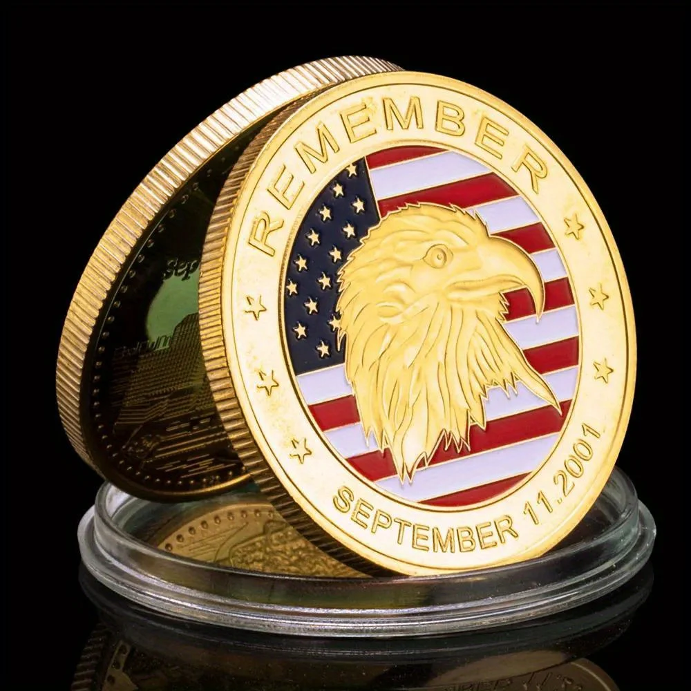 Remember Sept.11 2001 pièce de souvenir pièce commémorative plaquée or ...