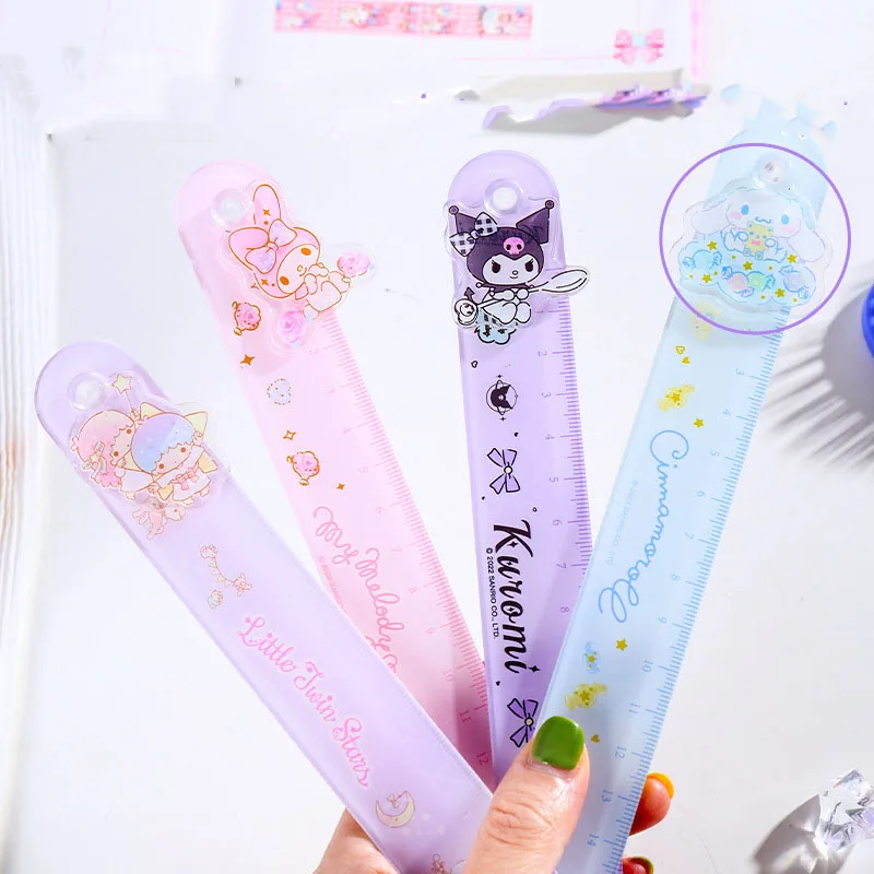 Kawaii-Sanrio-Ruler-Cinnamoroll-My-Melody-Kuromi-Accessories-Cute ...