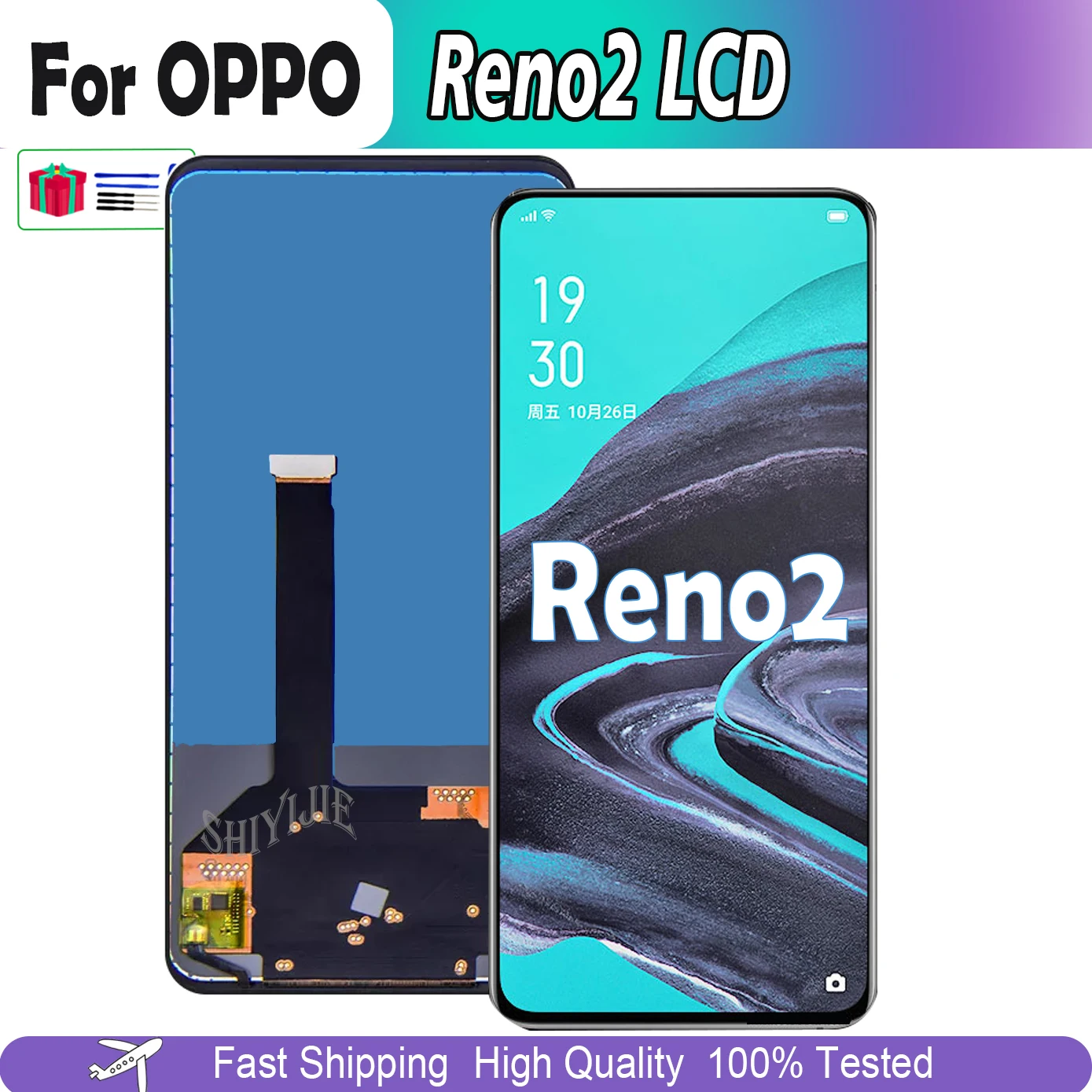 Digitalizador de pantalla táctil LCD de 6,5 pulgadas para Oppo Reno2 ...