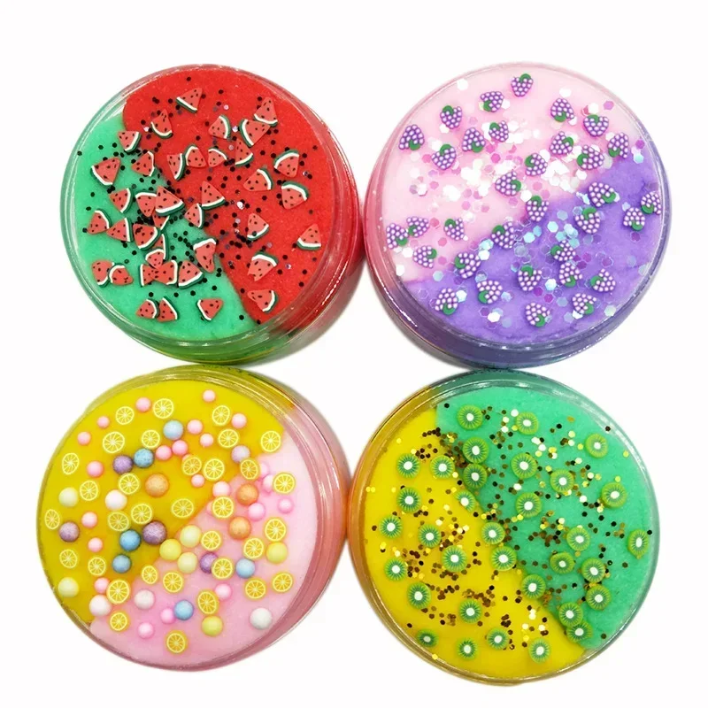 Colorful-Cloud-Slime-Fluffy-Clay-Polymer-Anti-Stress-Charms-Mud-Magic ...