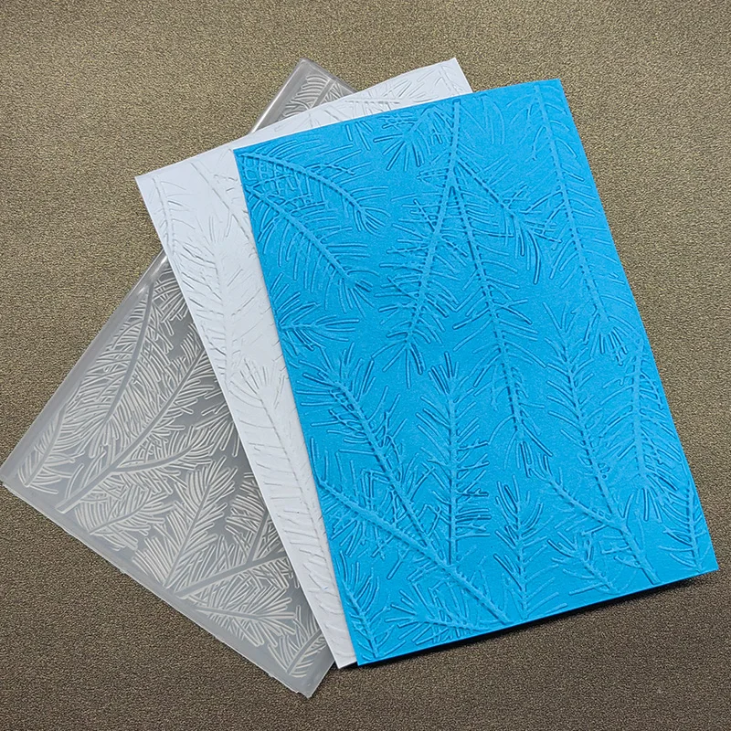 2024-New-Pine-needle-3d-Embossing-Folder-Scrapbooking-Tools-Dies ...