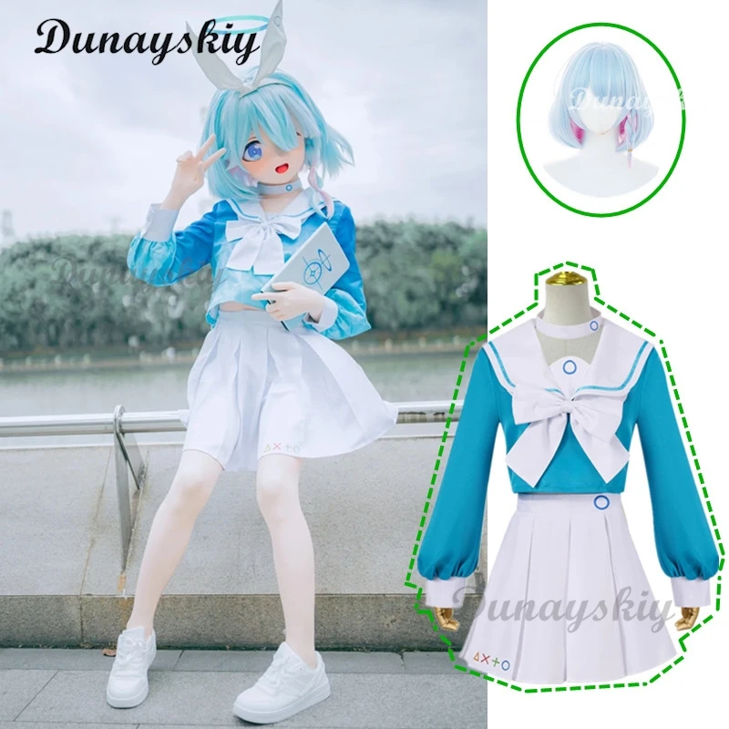 Blue-Archive-Arona-Game-Cosplay-Costume-Blue-JK-School-Sailor-Uniform ...