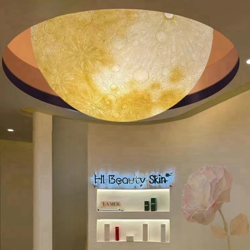 Nordic Ceiling Moon Light Bedroom Dining Room Planet Lamp Internet ...