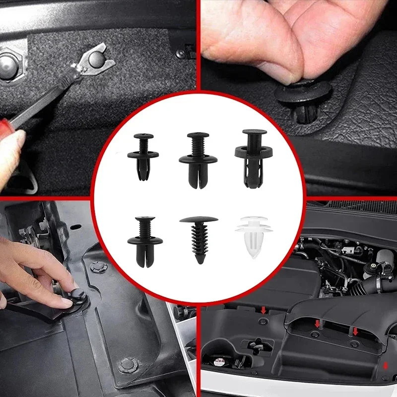 100 Pcs Car Screws Fastener Bumper Retainer Clips For Bmw F10 F11 F20 ...