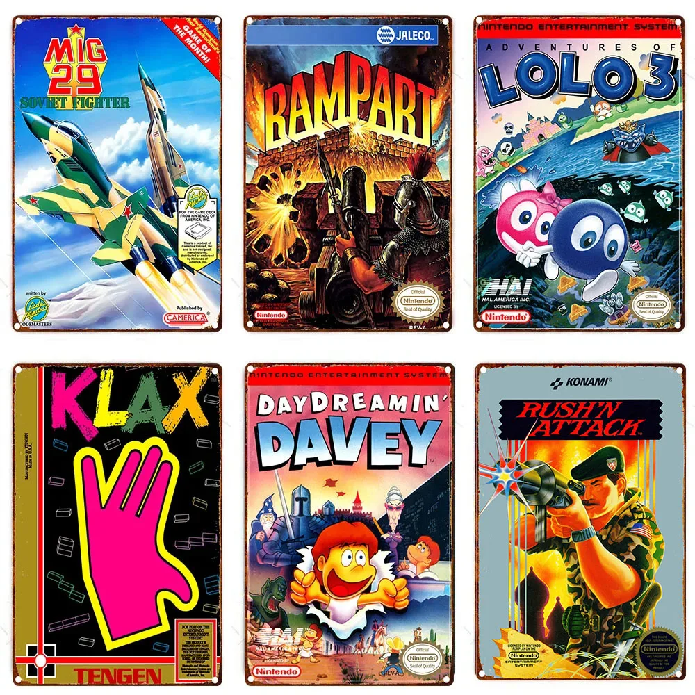 Cartoon-Anime-Retro-Poster-Video-Game-Metal-Tin-Sign-Wall-Decor-House ...