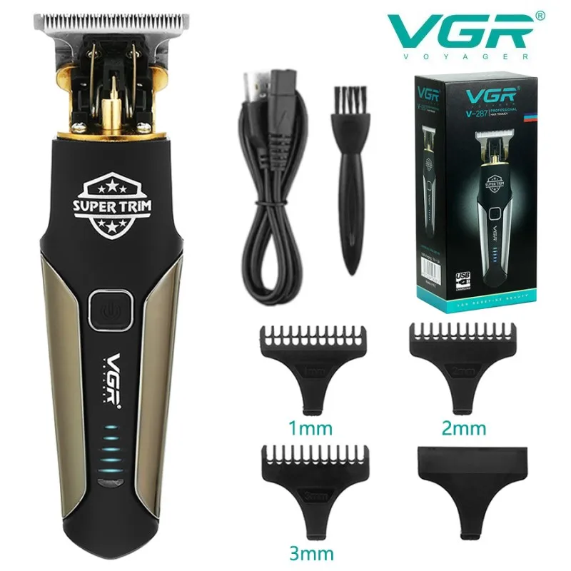 VGR Cabelo elétrico Máquina De Corte, Profissional Cabelo Clipper, Barba Aparador, Cordless ...