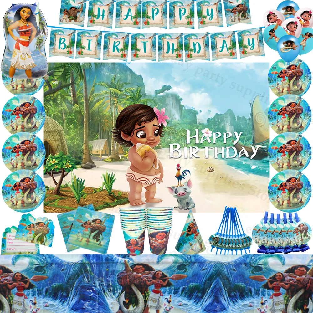 Disney-Moana-Princess-Maui-decoraci-n-de-fiesta-de-cumplea-os-para-ni ...