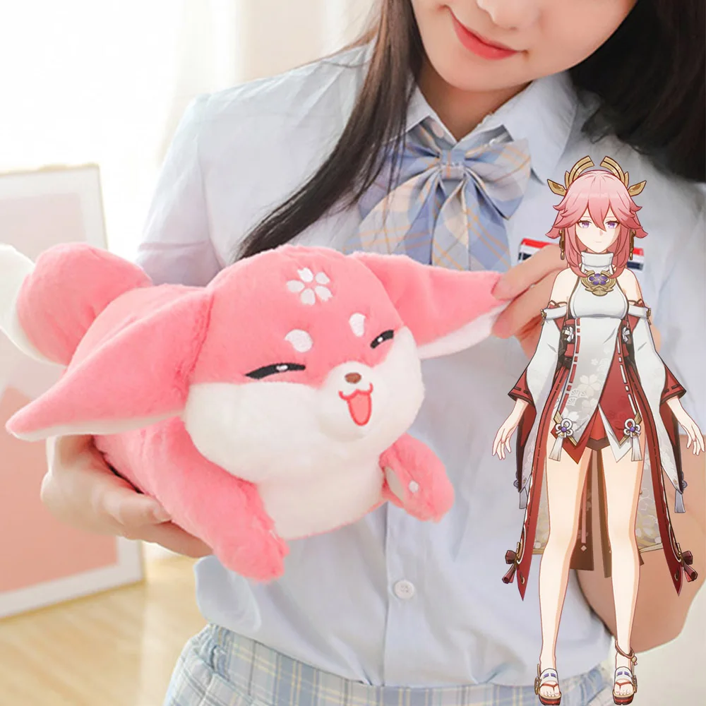 Genshin-Impact-Cosplay-Plush-Yae-Miko-Shogun-Electro-Animal-Soft ...