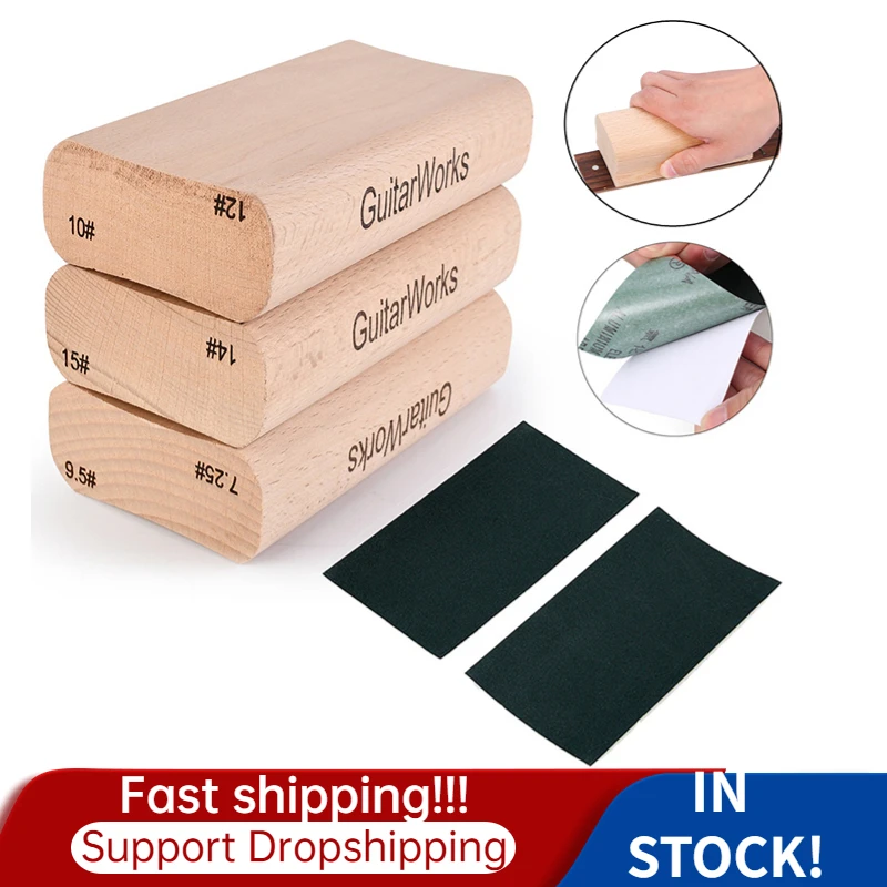 Radius Sanding Blocks Guitar | Fret Leveling Radius Block | Sanding ...