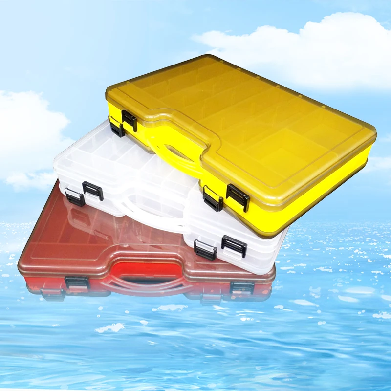 Double-sided-Hand-held-Bait-Box-Plastic-Loua-Sea-Fishing-Suitcase ...