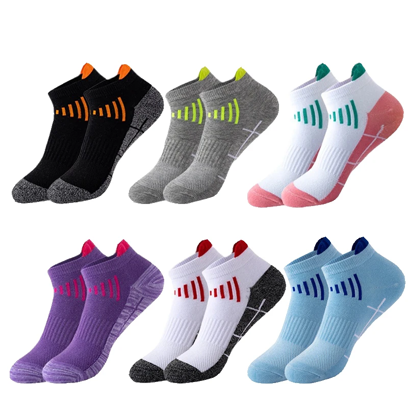 6 Pairs Women's Athletic Ankle Socks Cotton Breathable Quick-Dry Non ...